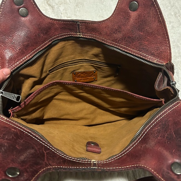 Patricia Nash | Bags | Patricia Nash Red Italian Leather Ergo Satchel ...